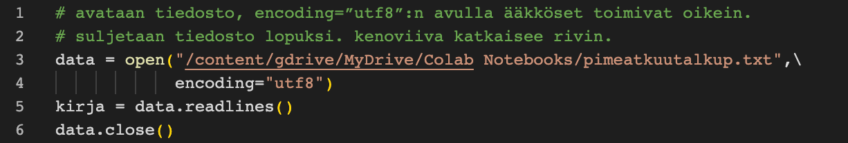 Tekstin virkkeiden pituus Pythonilla – MIKKO RAHIKKA